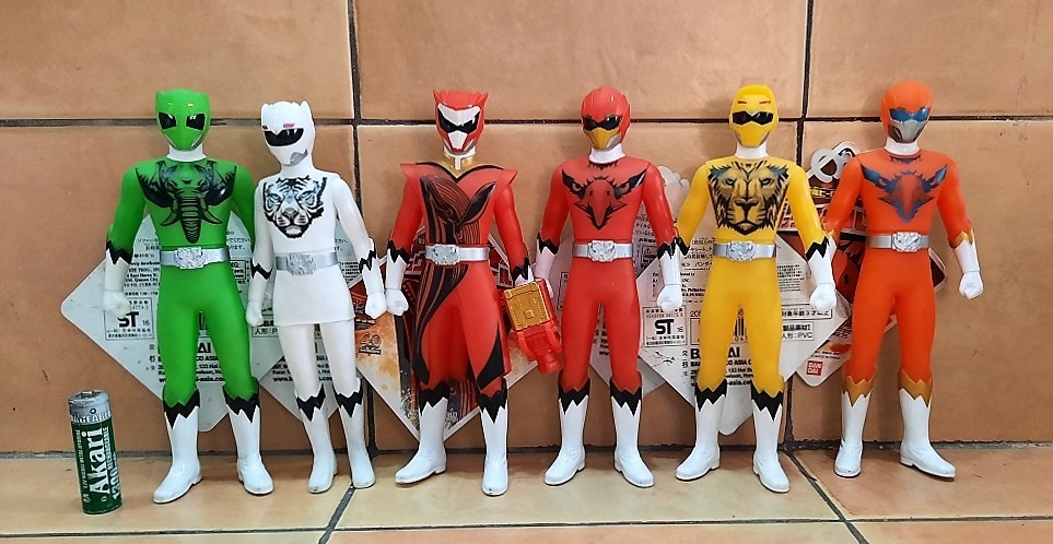 Authentic Bandai POWER RANGERS ANIMAL SQUADRON Vinyl Figure Lot OF 6 ...