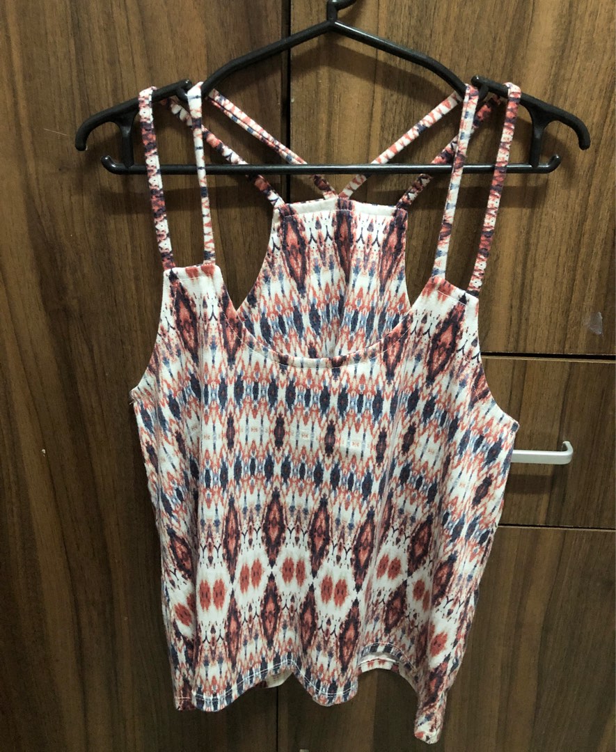 Aztec Fawn double string top, Women's Fashion, Tops, Sleeveless on ...