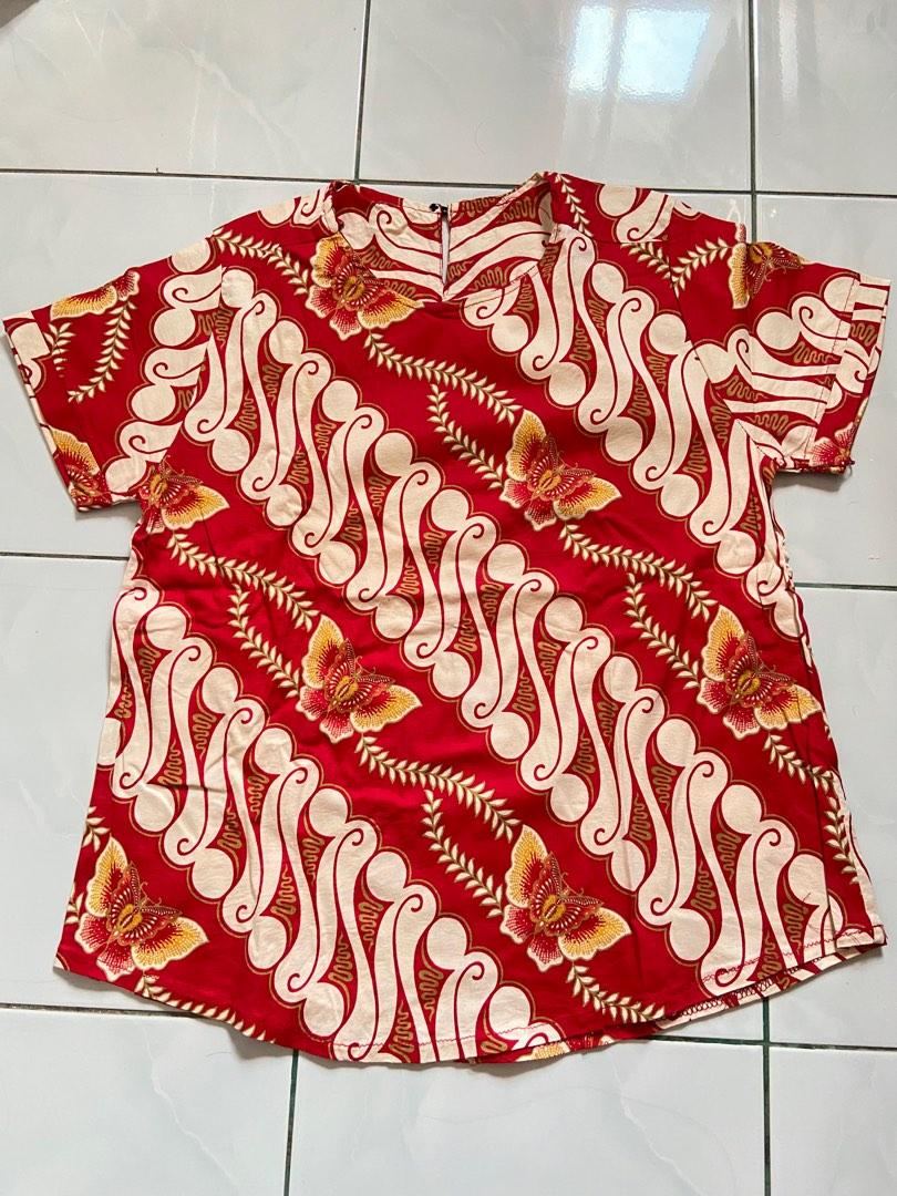 Batik parang, Fesyen Wanita, Pakaian Wanita, Atasan di Carousell