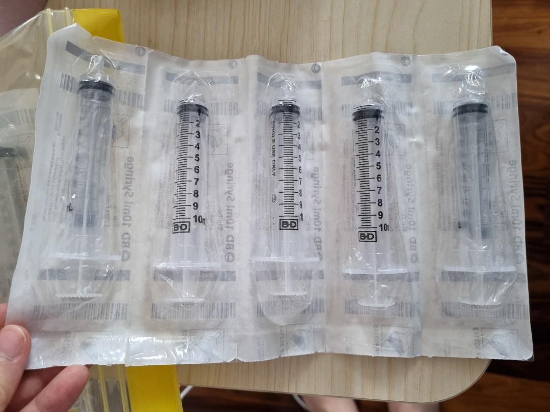 BD Dispensing 10ml Syringe, Health & Nutrition, Medical Supplies ...