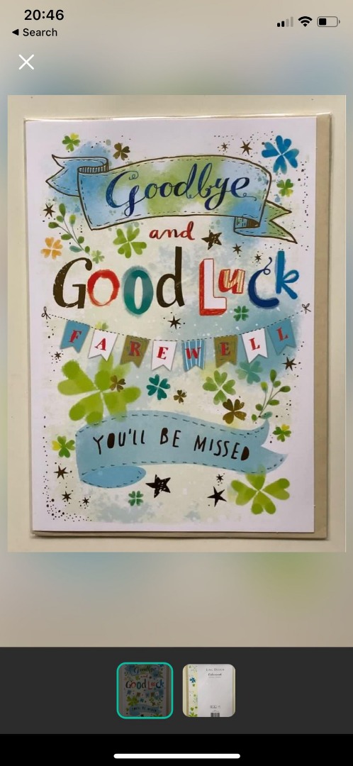 Big Farewell Card for colleagues and friends, Food & Drinks, Gift ...