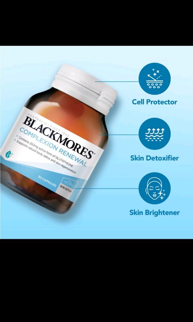 Blackmores complexion renewal 30 tablet, Health & Nutrition, Health ...