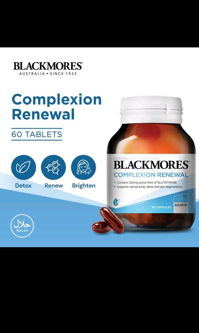 Blackmores complexion renewal 30 tablet, Health & Nutrition, Health ...