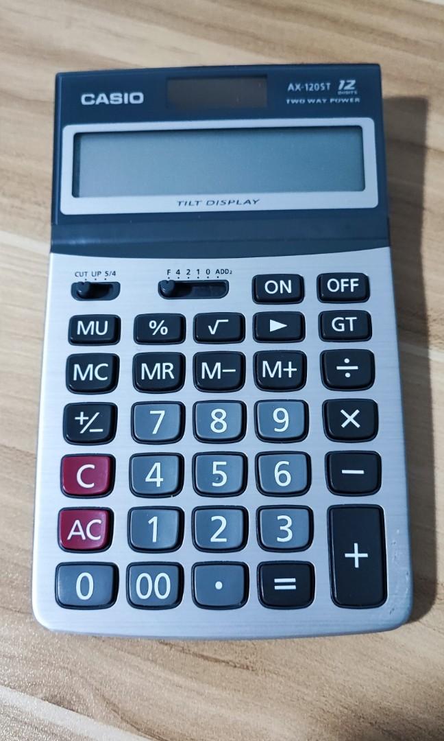 Casio AX-120ST calculator, Hobbies & Toys, Stationery & Craft ...