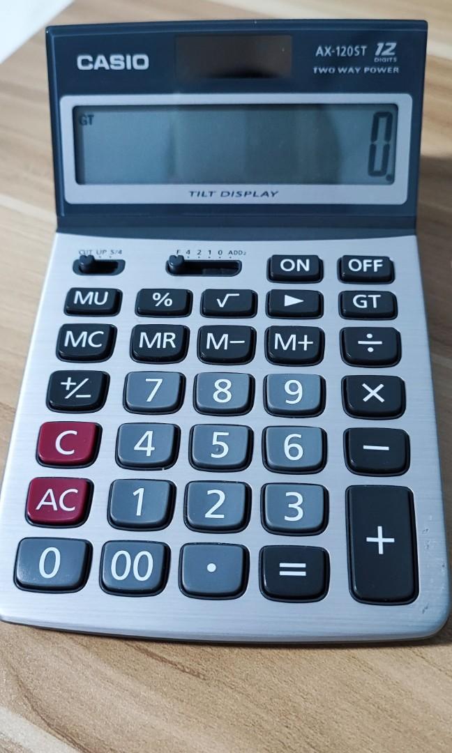 Casio AX-120ST calculator, Hobbies & Toys, Stationery & Craft ...