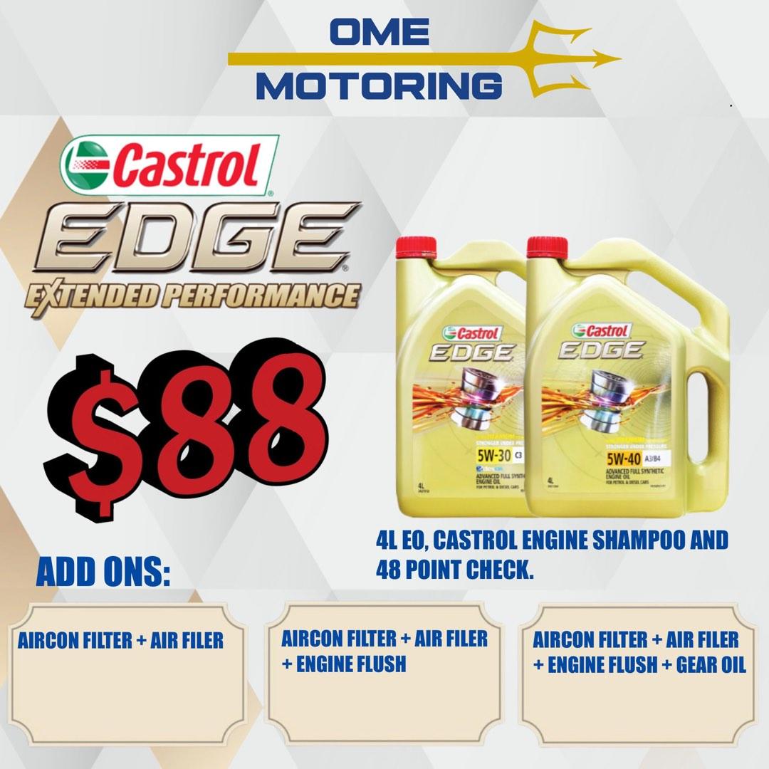 CASTROL SERVICING, Car Accessories, Car Workshops & Services on Carousell