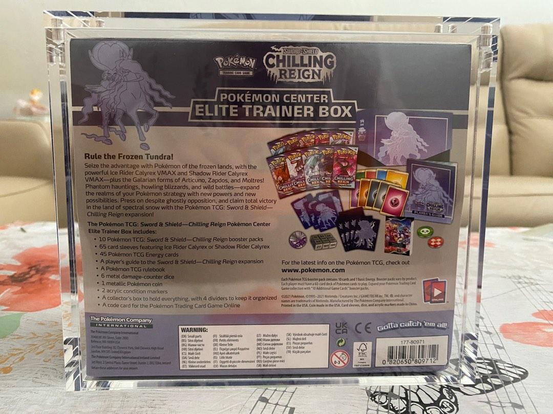 Chilling Reign Pokemon Center Exclusive ETB set of 2, Hobbies & Toys ...