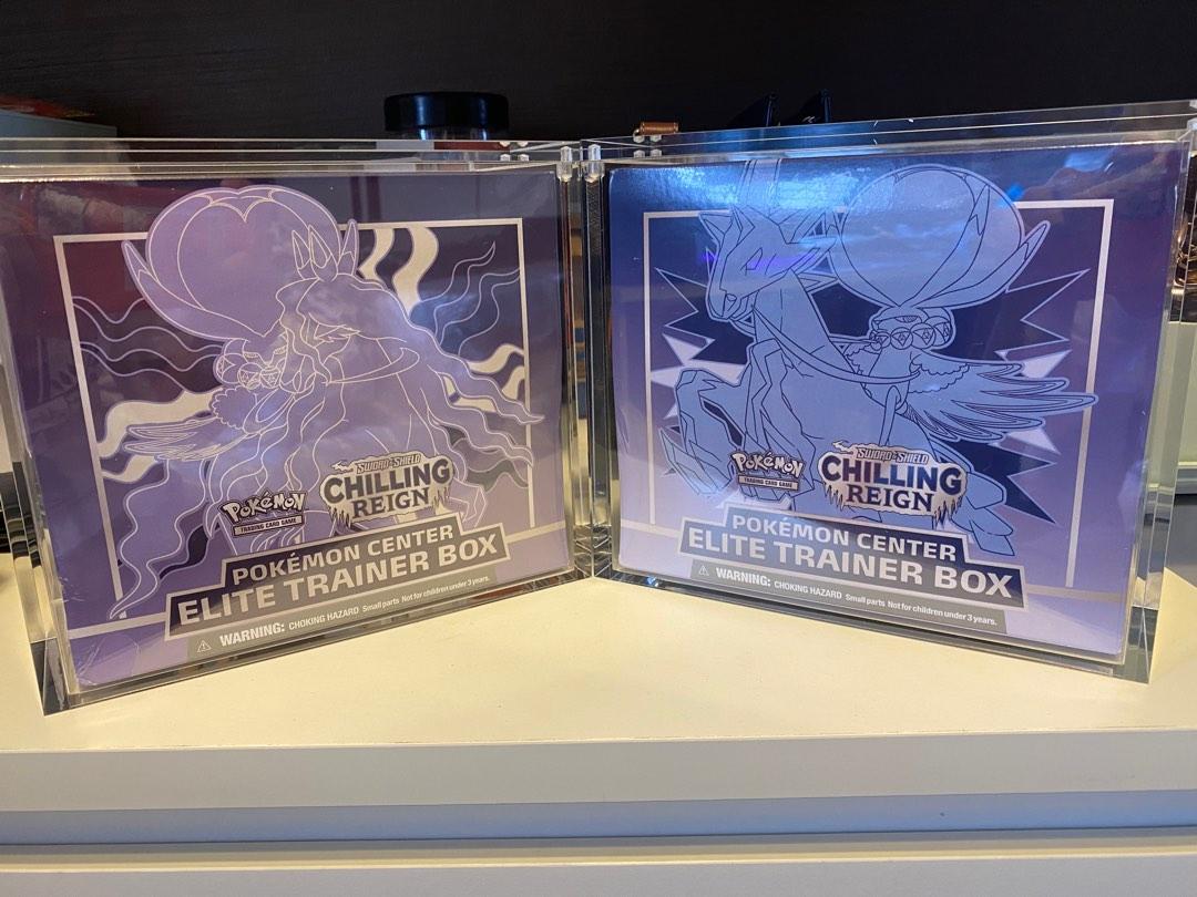 Chilling Reign Pokemon Center Exclusive ETB set of 2, Hobbies & Toys ...