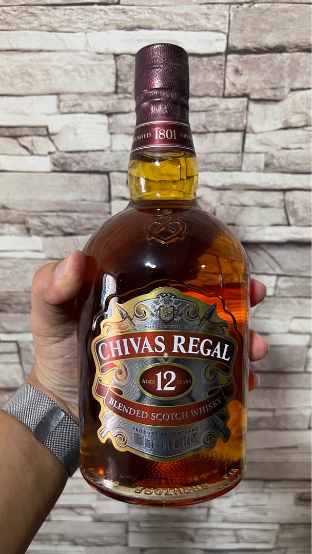 Chivas Regal 12 Years old 1L, Food & Drinks, Alcoholic Beverages on ...