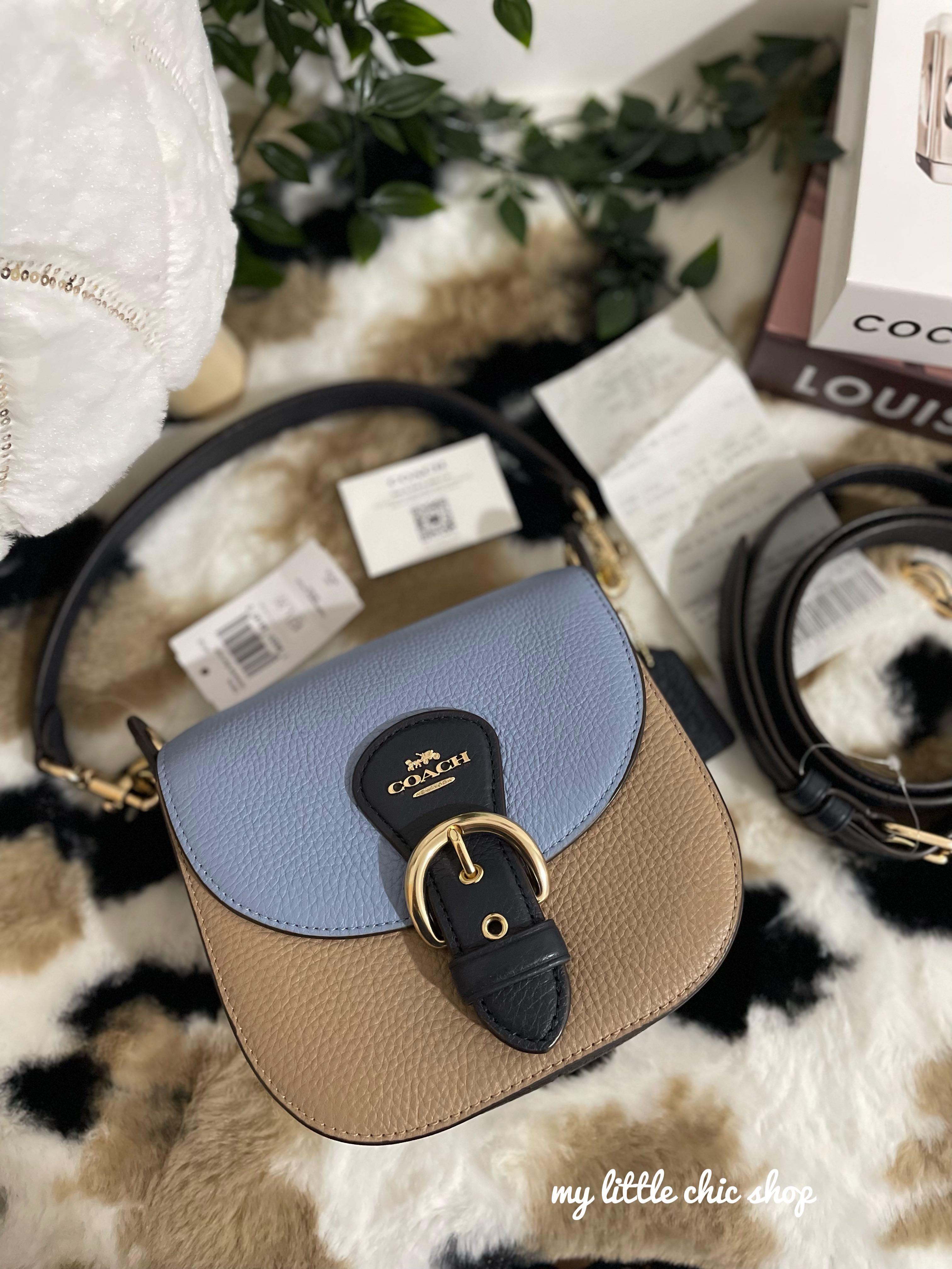 coach kleo shoulder bag 17 in colorblock, Women's Fashion, Bags ...