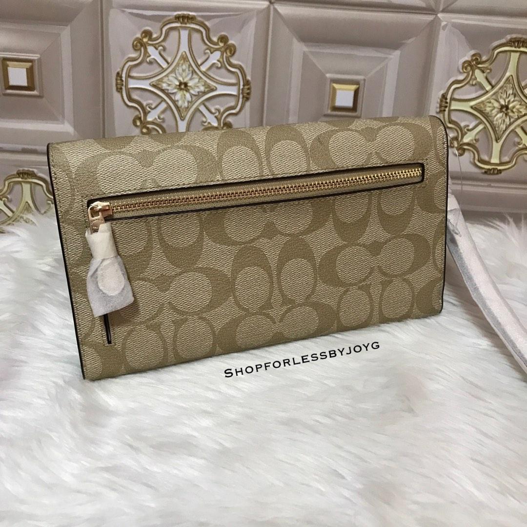 COACH TRAVEL ENVELOPE WALLET, Women's Fashion, Bags & Wallets, Wallets ...