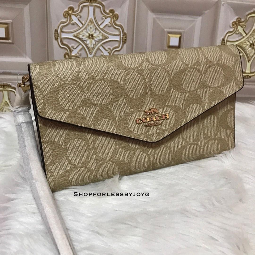 COACH TRAVEL ENVELOPE WALLET, Women's Fashion, Bags & Wallets, Wallets ...