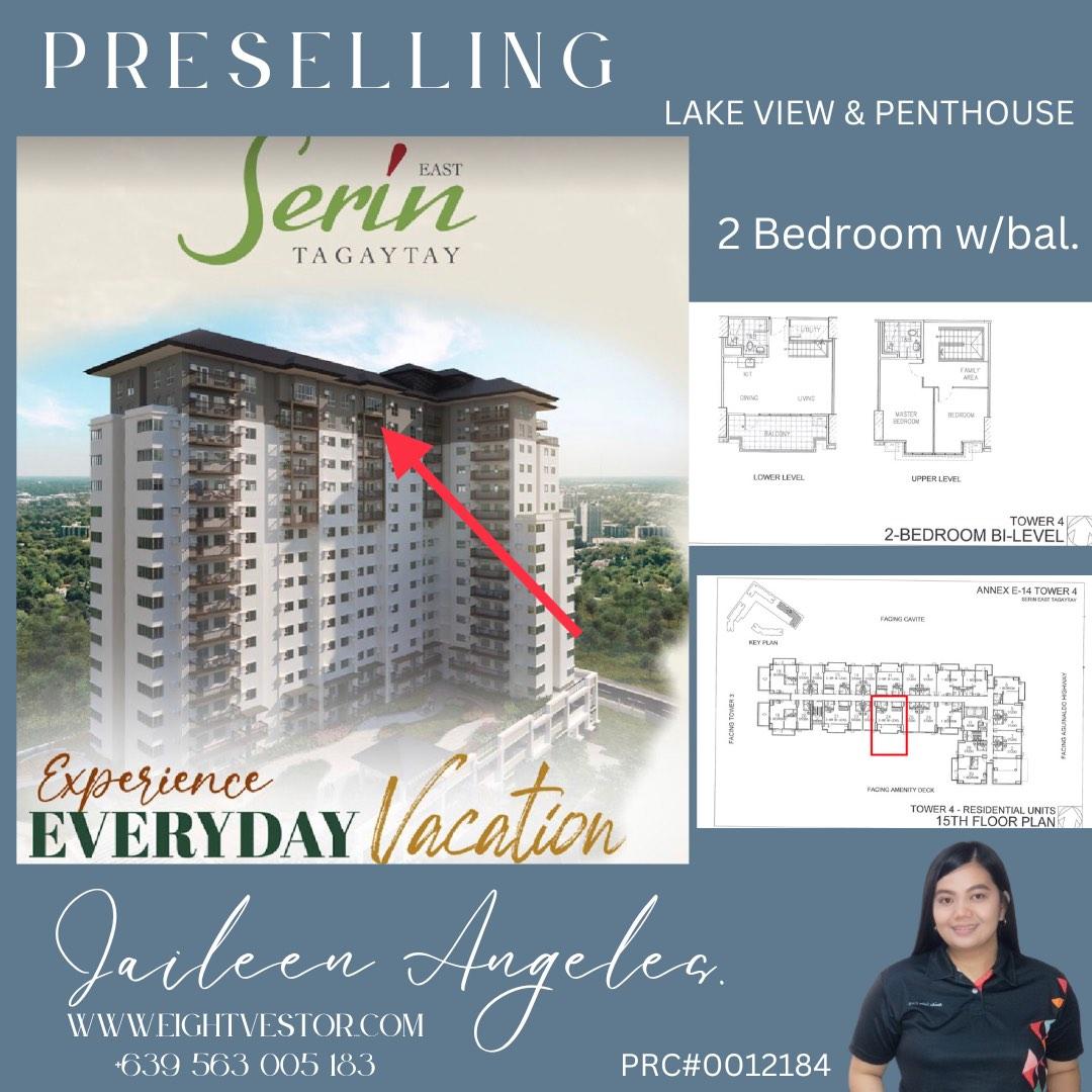 Condo in Serin Tagaytay Facing Taal Lake View Penthouse, Property, For ...