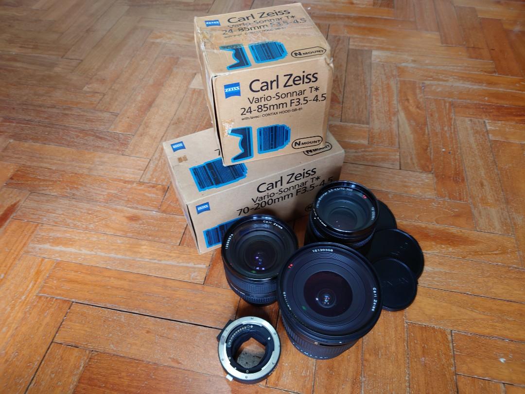 Contax N Series Lenses for Sony E Mount cameras (via Finger adapter ...