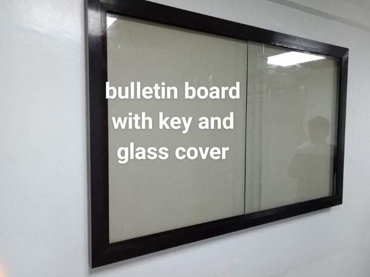Cork board,sliding door,glass writing board,acrylic podium ...