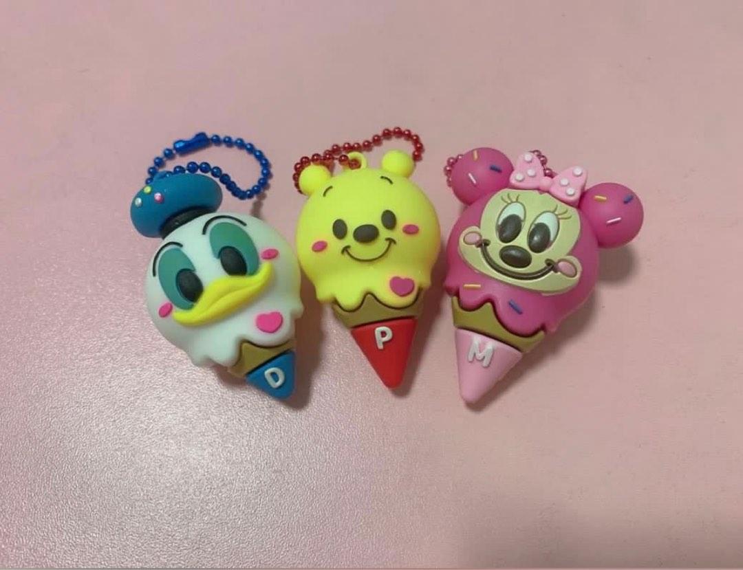 Cute Keychains - Disney, Pooh, frozen, chip and Dale, Pooh Kuji, that ...