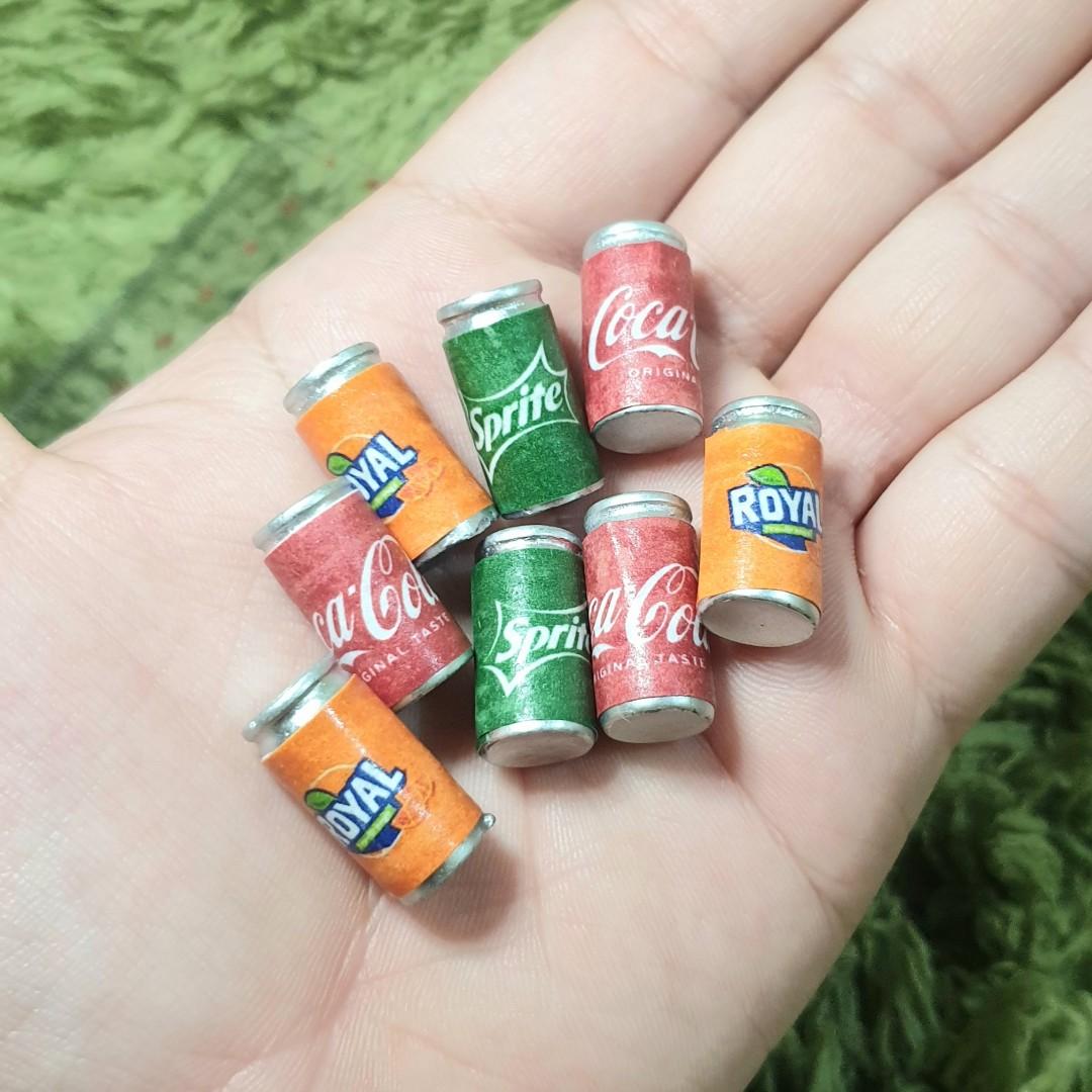 cute miniature drink softdrink coke royal sprite can drink cute for ...