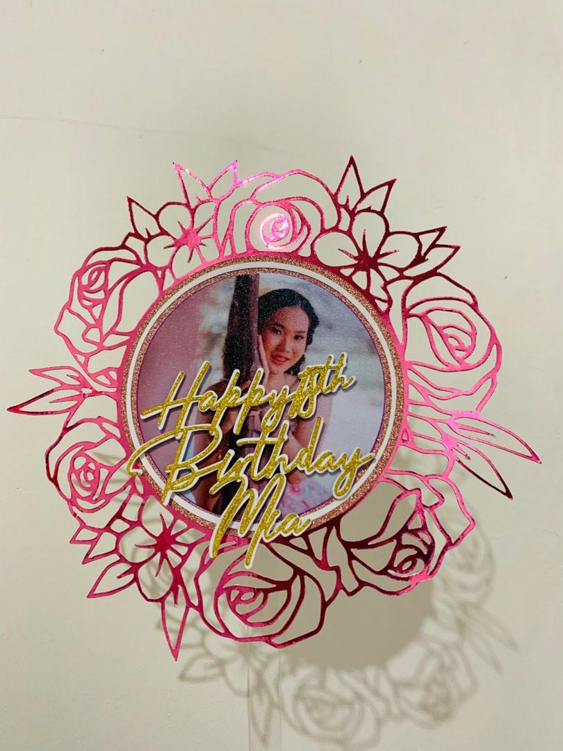 Debut Cake Topper with Photo, Hobbies & Toys, Stationary & Craft ...