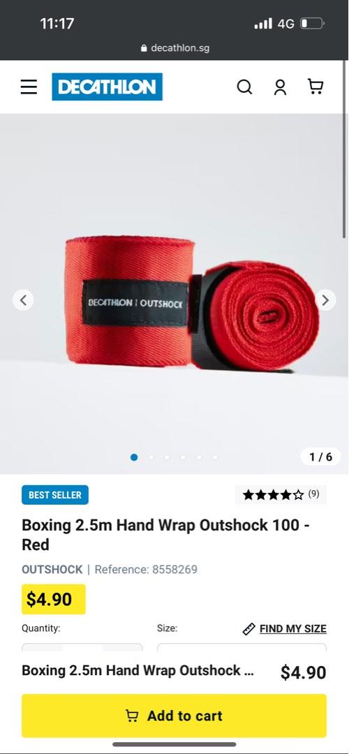 decathlon hand wrap for boxing, Sports Equipment, Other Sports ...