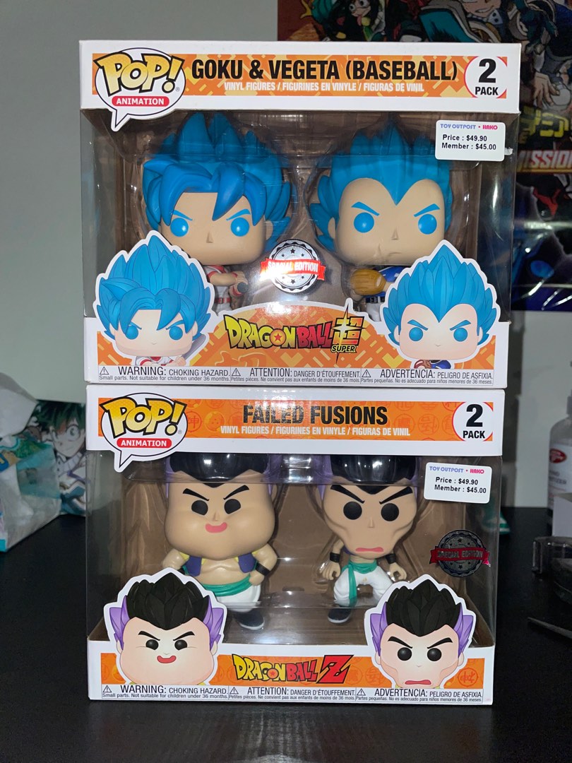 Dragon Ball Super / Dragon Ball Z 2 Pack Funko Pop Set - Failed Fusions ...