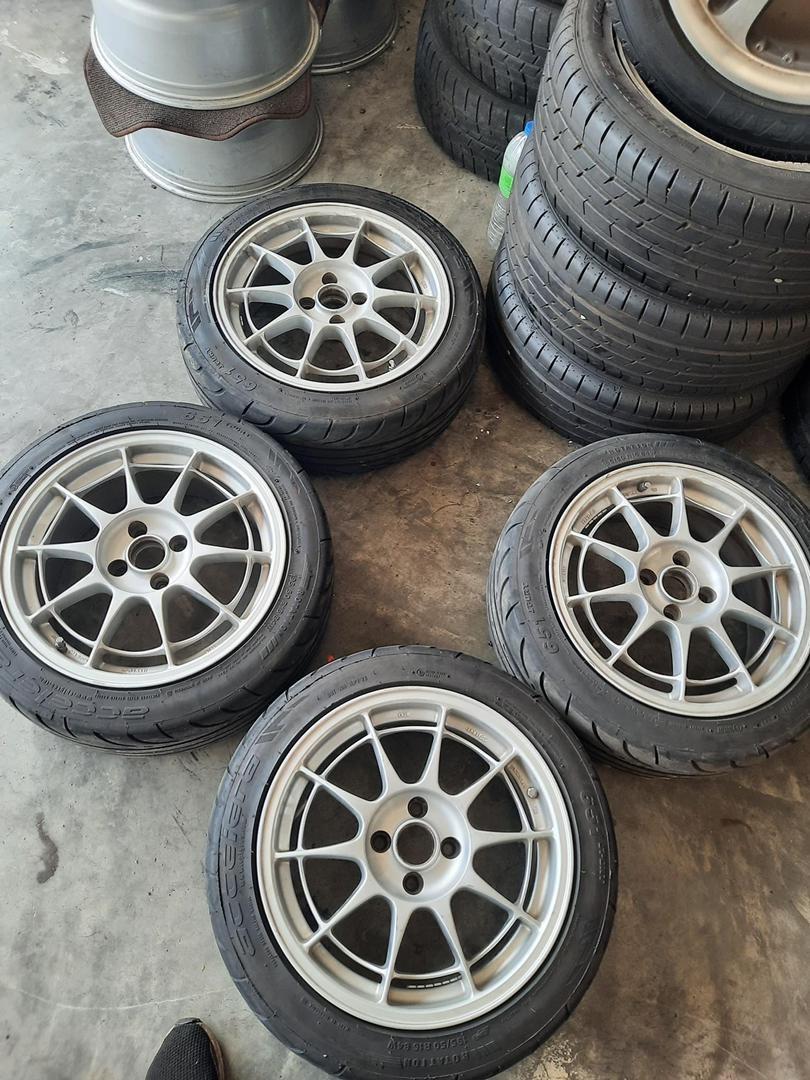 Enkei NT03 Spider 16x7 +43 4x100, Auto Accessories on Carousell