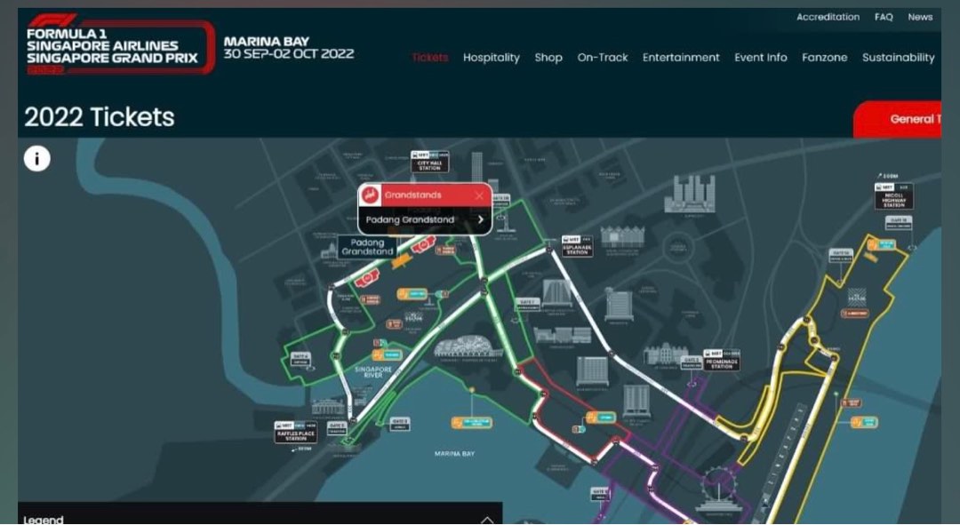 F1 Padang Grandstand, Tickets & Vouchers, Event Tickets on Carousell