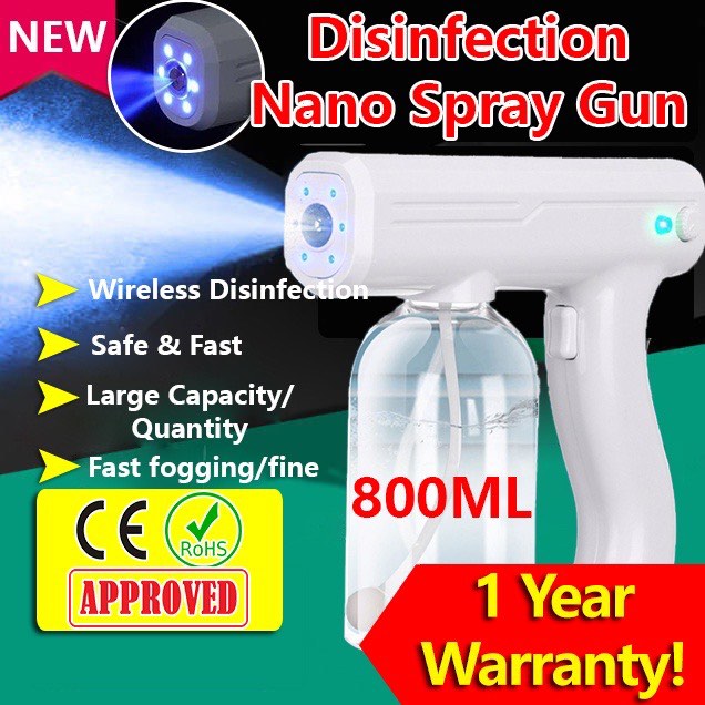 [Free Delivery] Sanitizer Spray Disinfection Machine Nano Atomizer Spray Gun K5 Disinfectant ...
