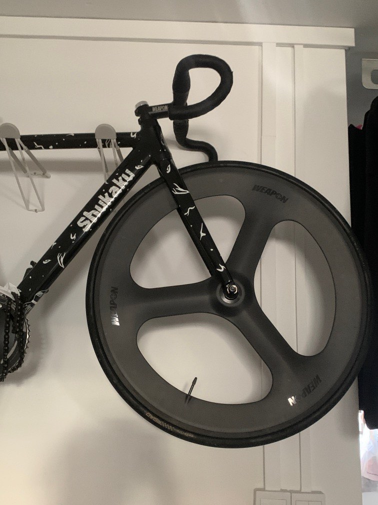 Weapon Front Wheel Carbon Tri Spoke, Sports Equipment, Bicycles & Parts ...
