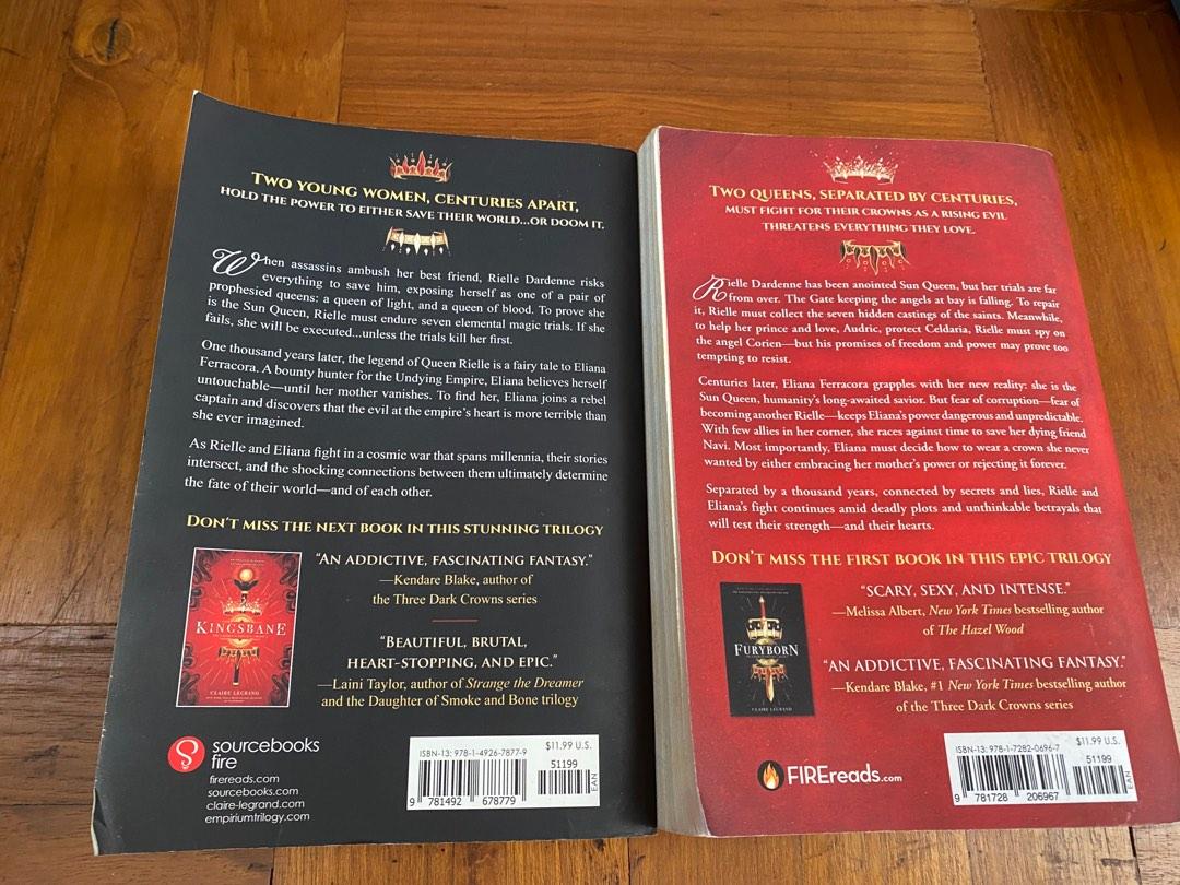 Set: Furyborn & Kingsbane by Claire Legrand, Hobbies & Toys, Books ...