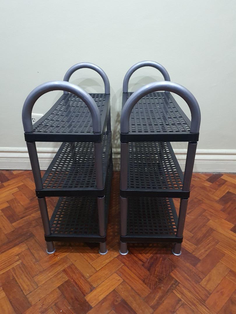 Garage Sale Series --- BLACK RACKS (3 layers) -- 2 sets available ...
