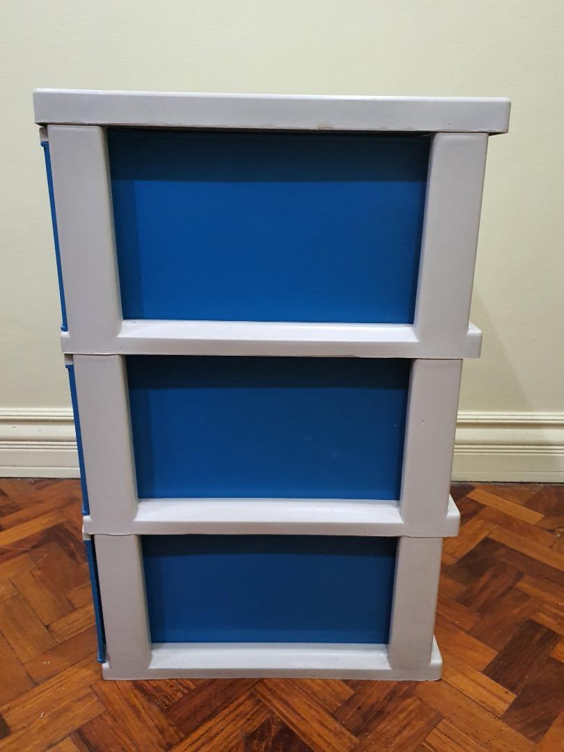 Garage Sale Series --- BLUE MECOL PLASTIC DRAWERS (3 layers), Furniture ...