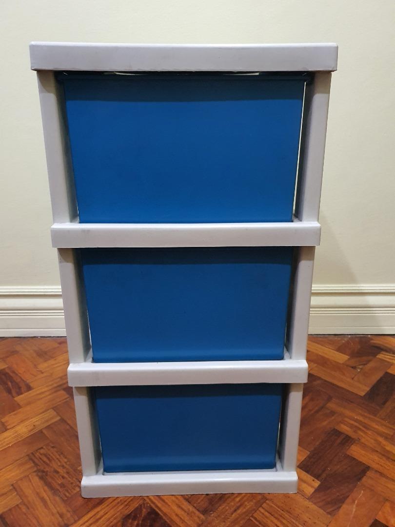 Garage Sale Series --- BLUE MECOL PLASTIC DRAWERS (3 layers), Furniture ...