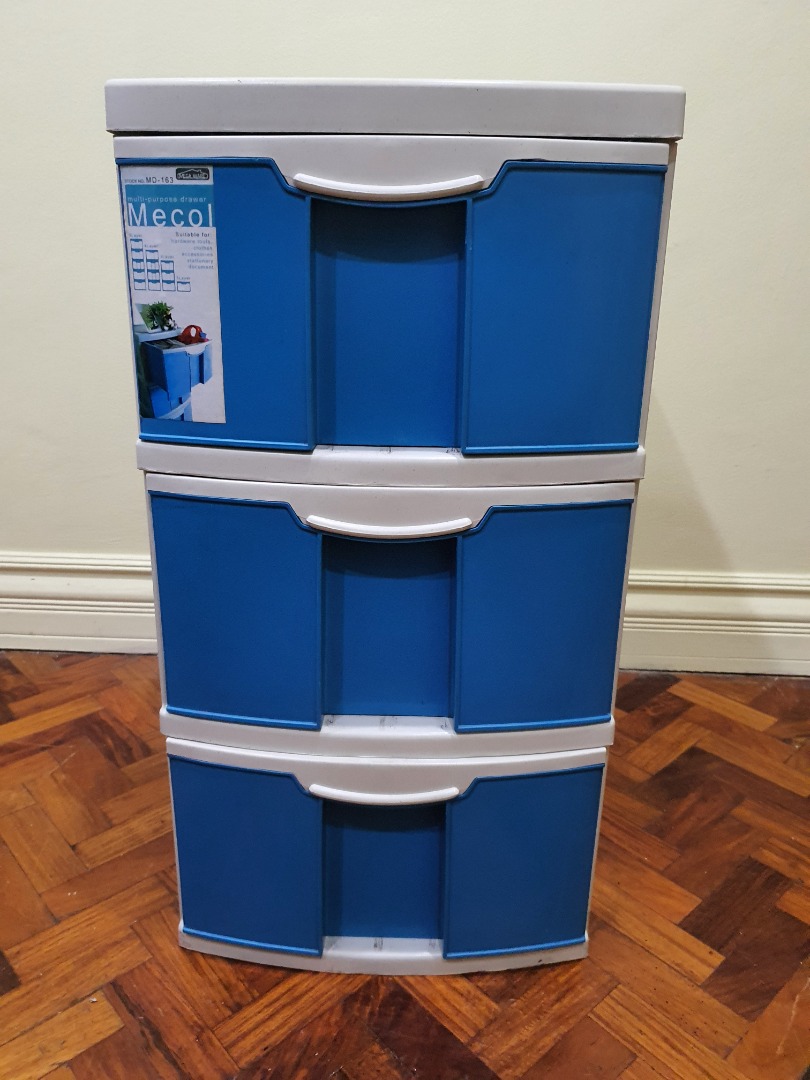 Garage Sale Series --- BLUE MECOL PLASTIC DRAWERS (3 layers), Furniture ...