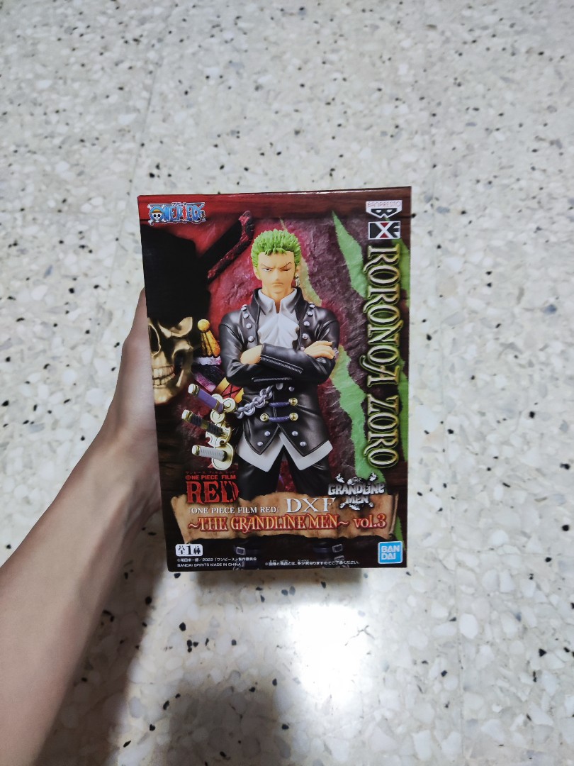 Gold Toei One Piece Film Red Roronoa Zoro Anime Figure Figurine Statue ...