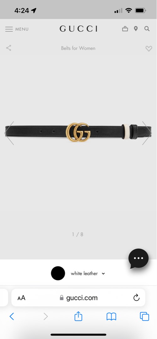 Gucci Marmont Reversible Ladies Belt. With Receipt, Luxury, Accessories ...