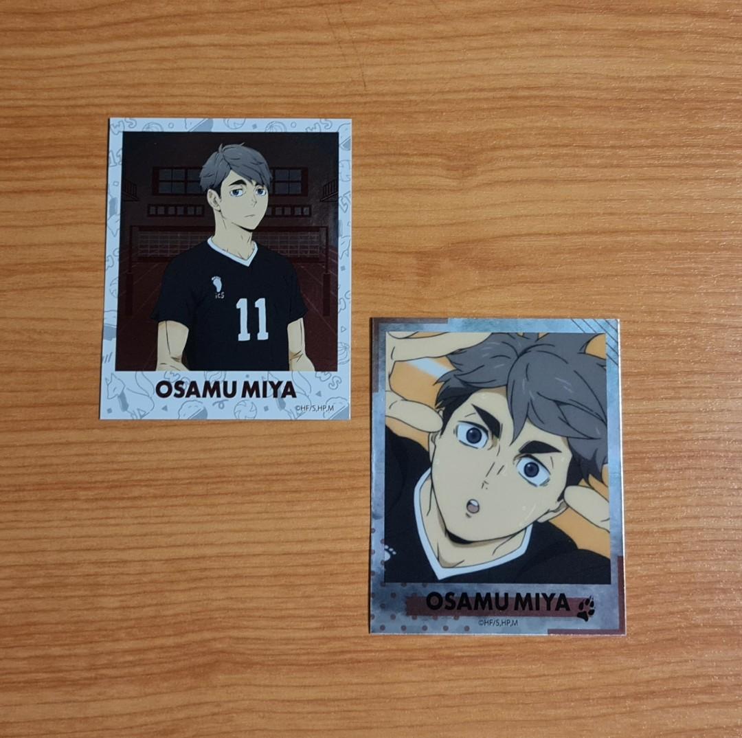 Haikyuu Miya Osamu gliding photo style metal sticker, Hobbies & Toys ...