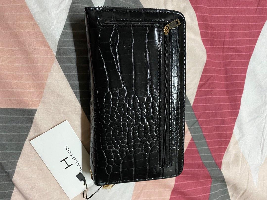 Halston Wristlet wallet in Black, Women's Fashion, Bags & Wallets ...