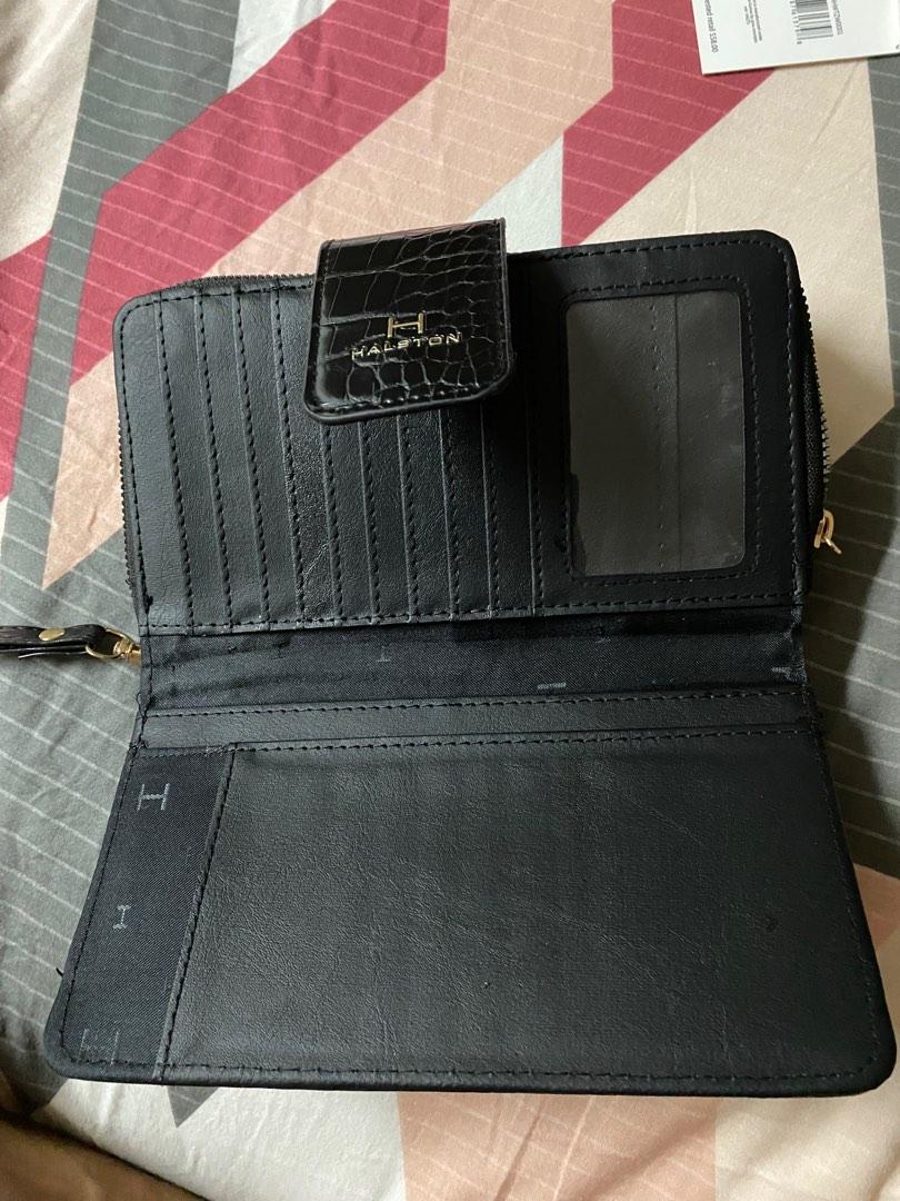 Halston Wristlet wallet in Black, Women's Fashion, Bags & Wallets ...