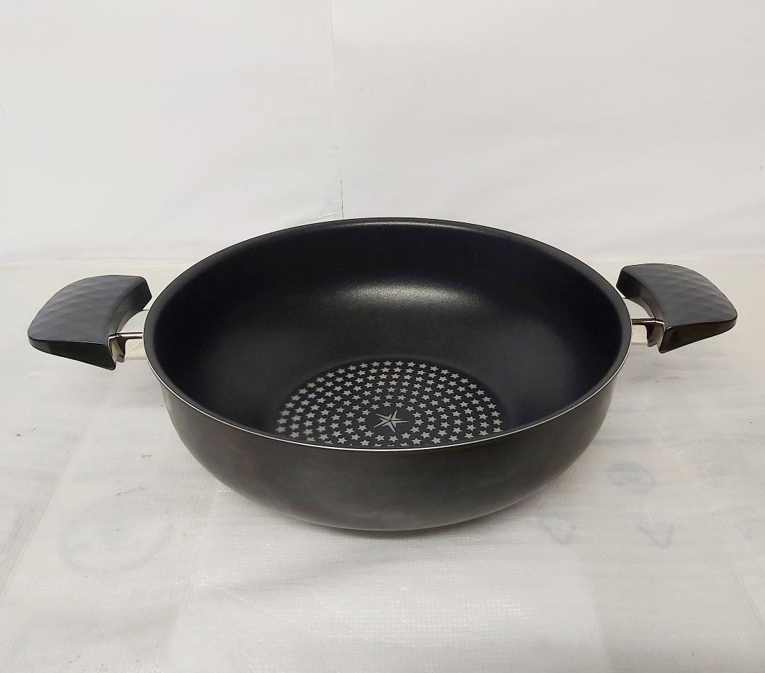 Happycall Wok w/ Lid, 28cm, Nonstick 5-Layer Diamond Cookware Cooking ...