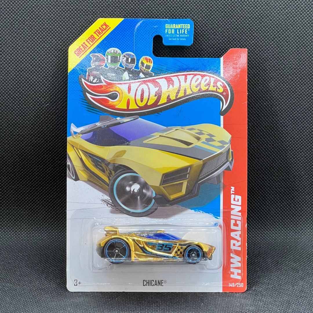 Hot Wheels Chicane 2013 HW Racing: Super Chromes sports car gold ...