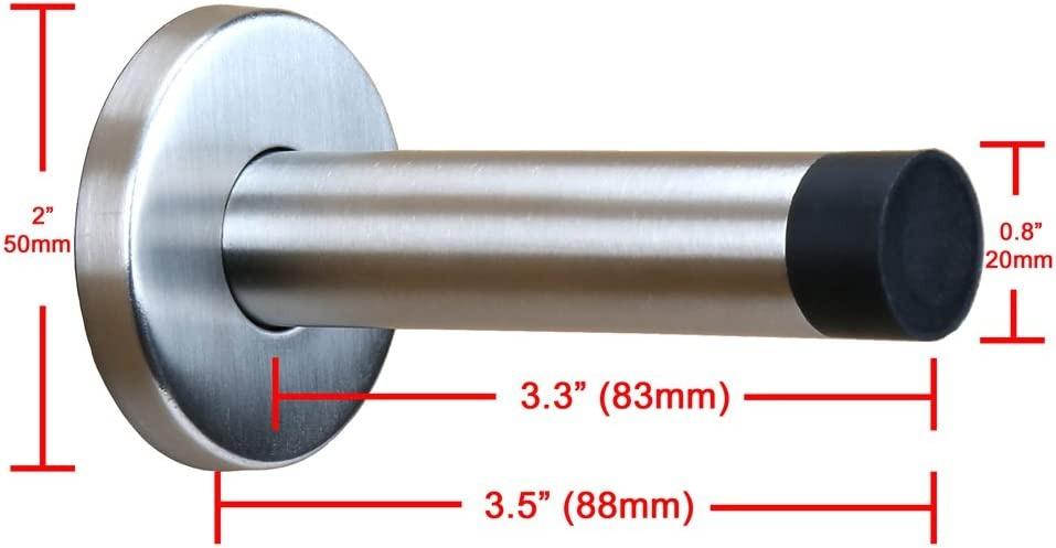 H&S 2X Door Stop Stopper Wall Mounted Mount Doorstop Heavy Duty ...