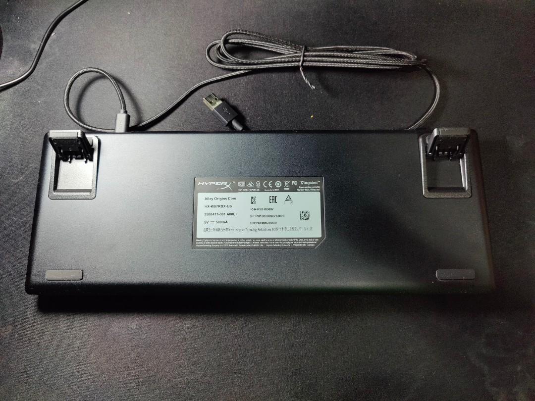 HyperX Alloy Origin Core TKL Red Switch Mechanical Keyboard, Computers & Tech, Parts ...