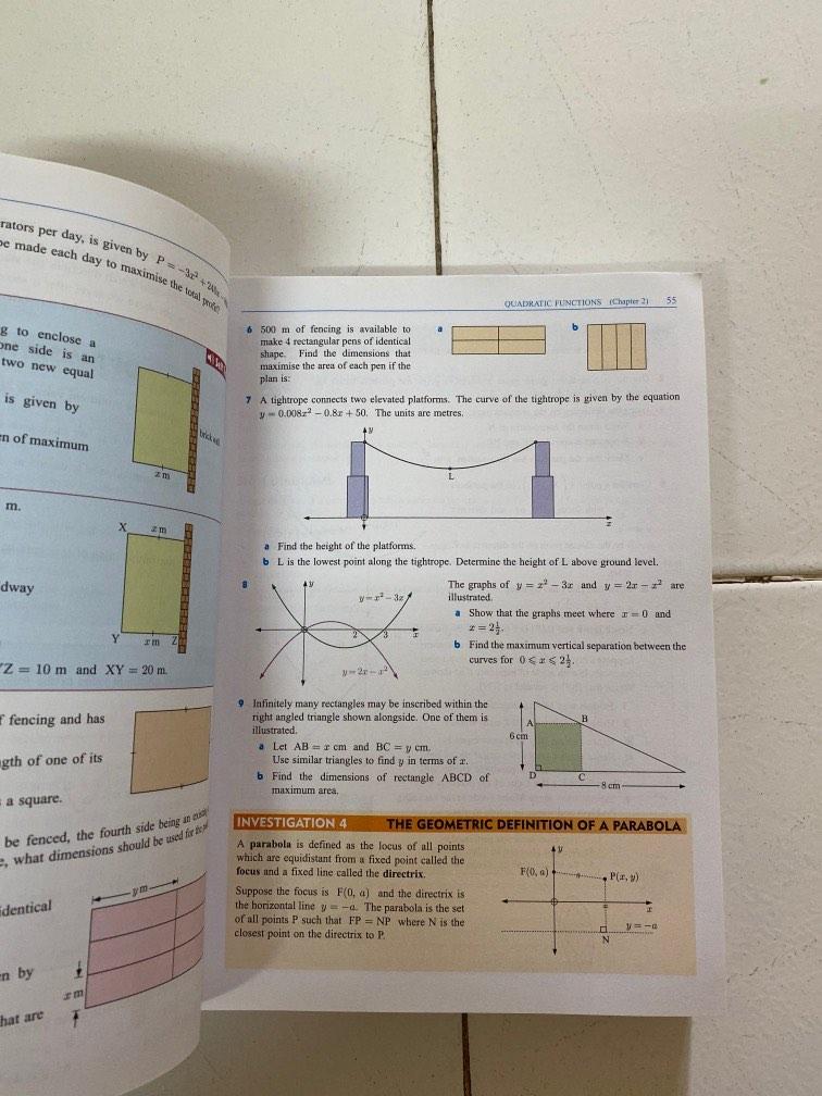 IB mathematics Analysis and Approaches (AA) Standard Level textbook, 興趣 ...