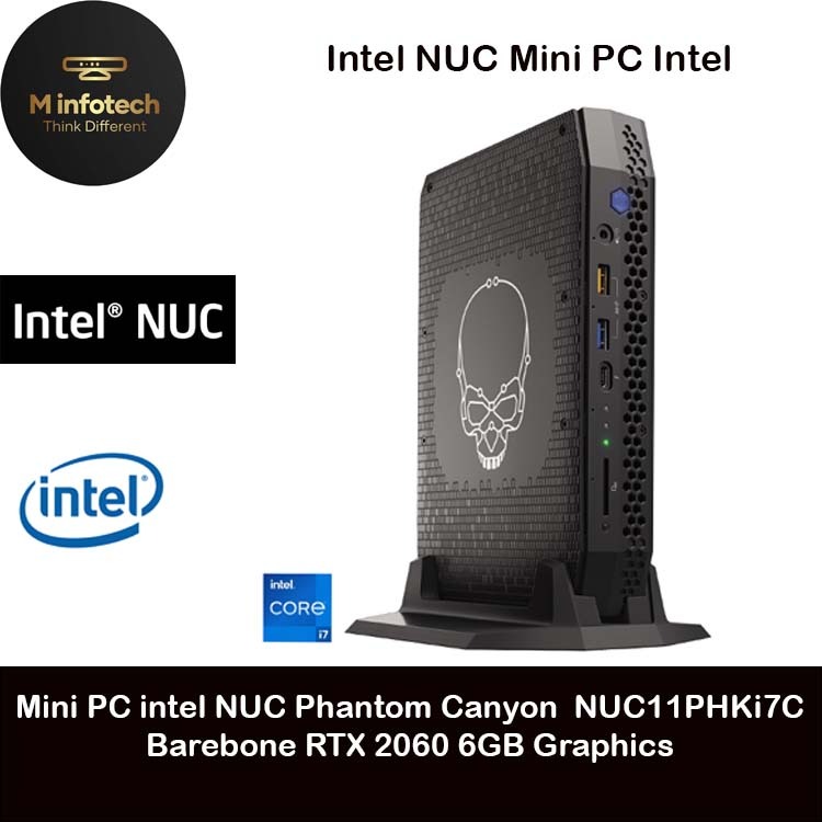 Intel Phantom Canyon NUC11PHKi7C Barebone Mini PC (Intel Core i7 1165G7 / RTX 2060 6GB Graphics ...