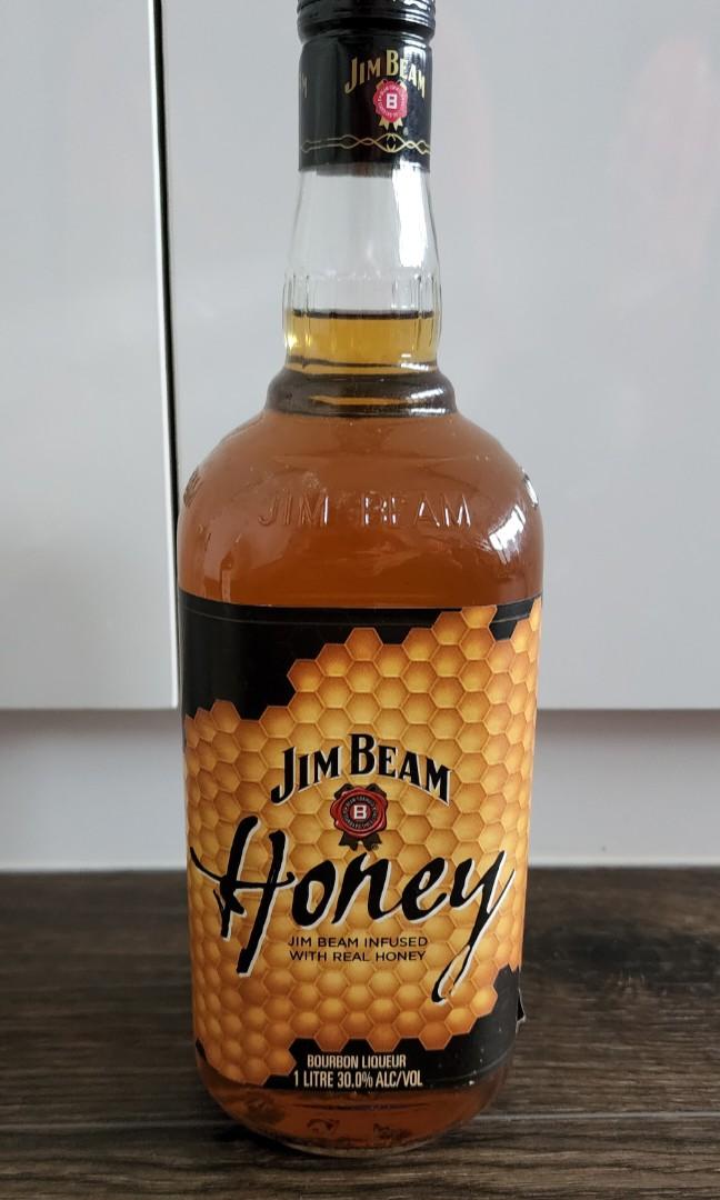 Jim Bean Honey bourbon liqueur, Food & Drinks, Alcoholic Beverages on ...