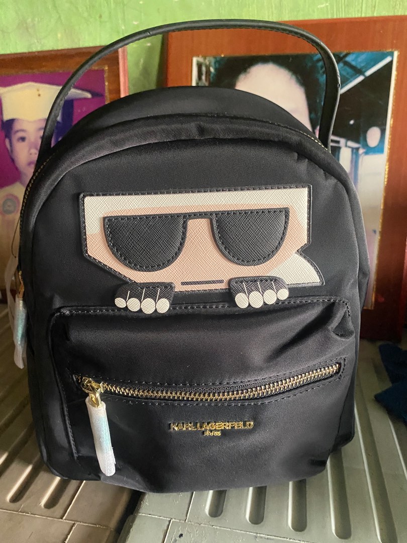 KARL LAGERFELD NYLON MINI BACKPACK, Women's Fashion, Bags & Wallets ...