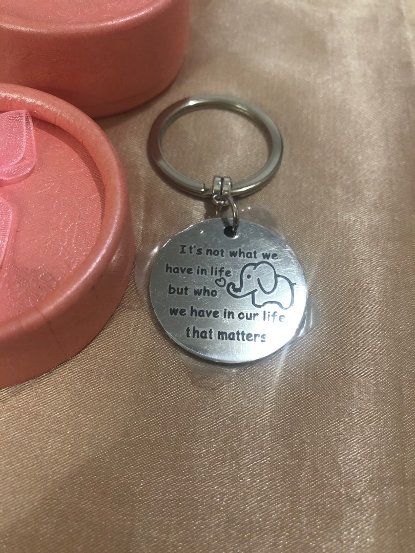 Keychain charm - What matters, Women's Fashion, Jewelry & Organizers ...