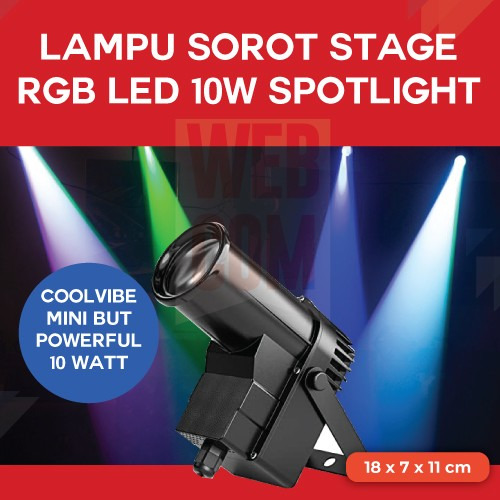 Lampu Sorot Panggung RGB LED Proyektor Spotlight 10W Dance Party, Aksesoris Mobil di Carousell