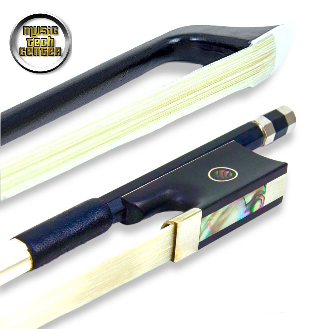 Lightweight Carbon Fiber Violin Bow - Black BRAND NEW Abalone Shell ...