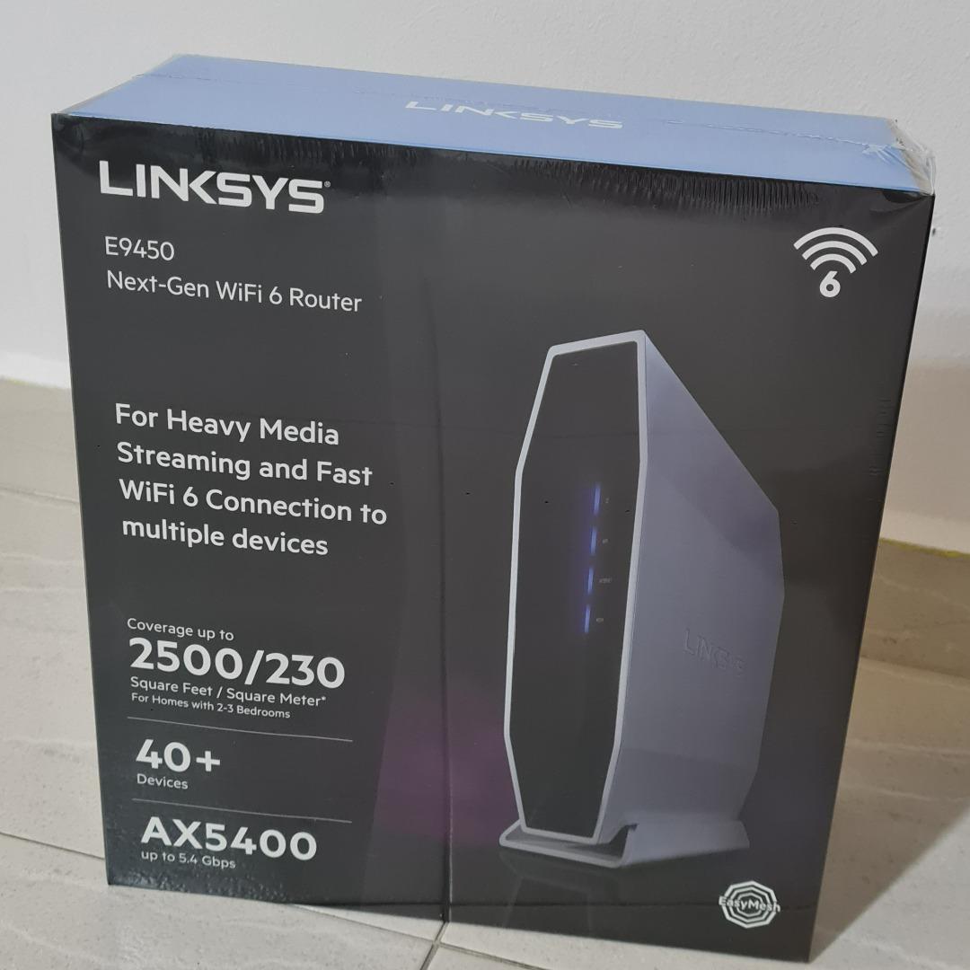 Linksys E9450 Wifi6 Router (brand new, original packaging), Computers ...